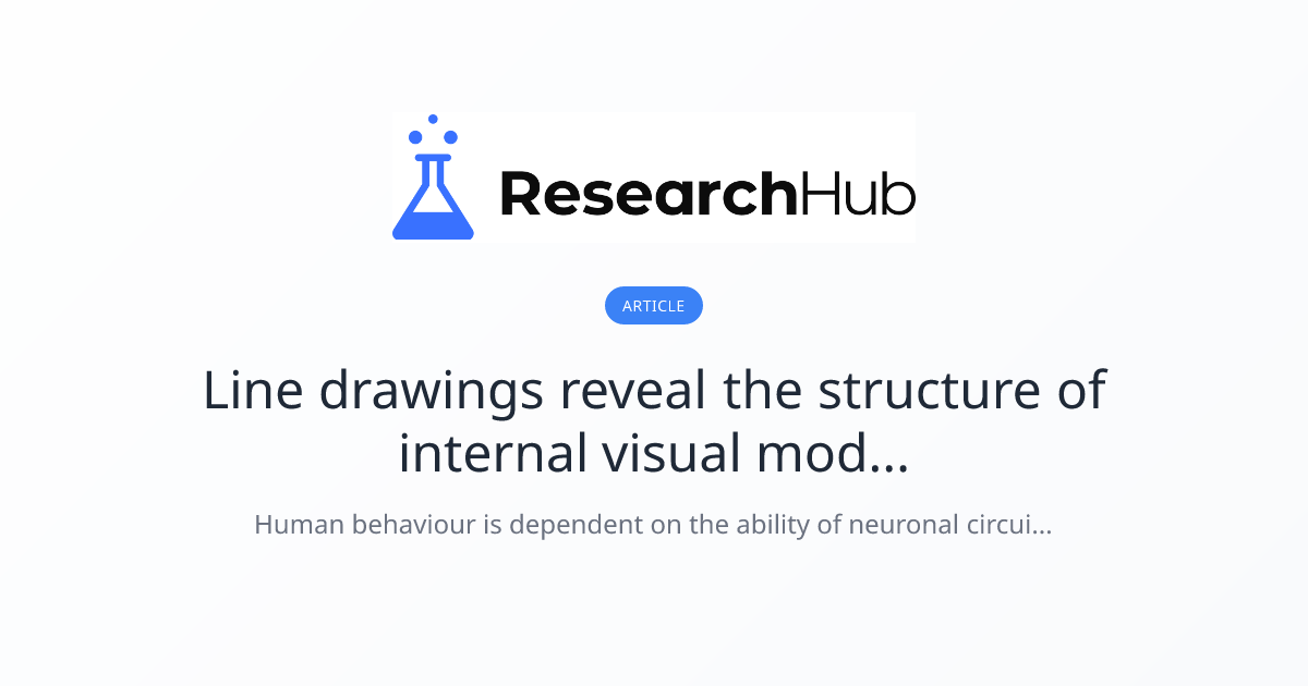Line drawings reveal the structure of internal visual mod... | ResearchHub